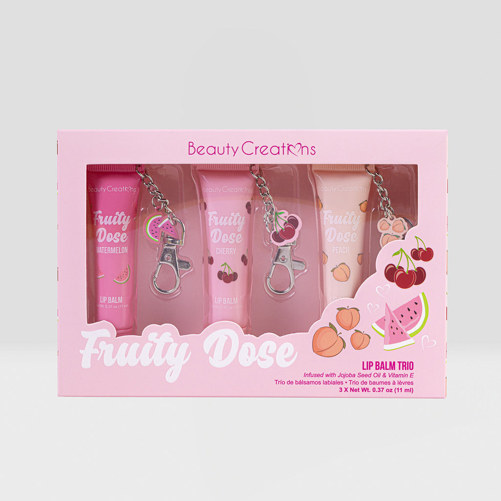 Fruity Dose Keychain Lip Balm Trio Set – Beauty Creations