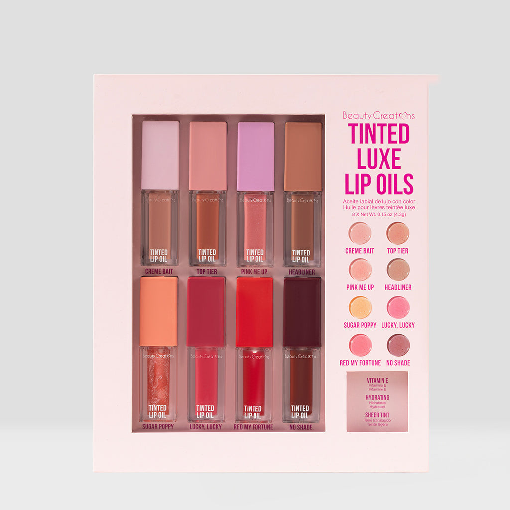 Beauty Creations Cosmetics -Tinted luxe Lip Oil Collection Set