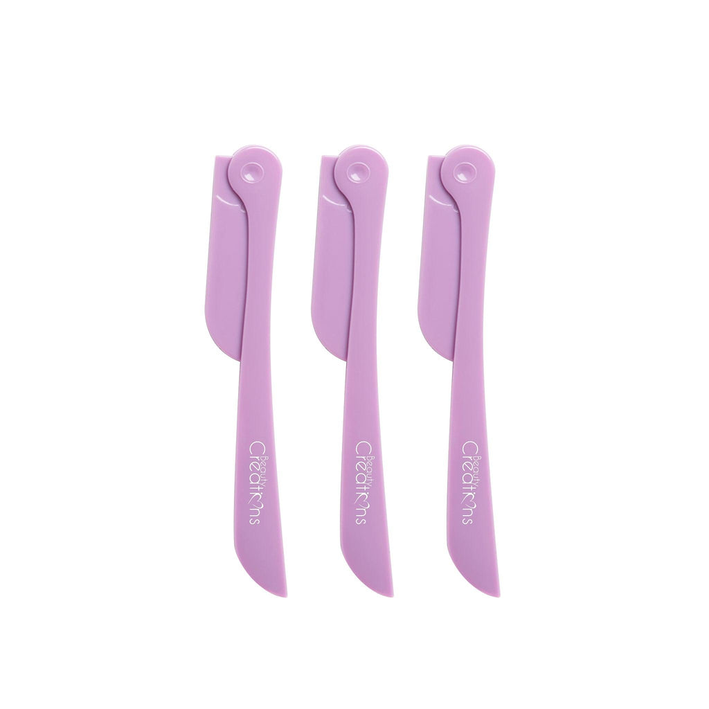 Purple Sleek and Brow Razor Set - BEAUTY CREATIONS | BEAUTY CREATIONS