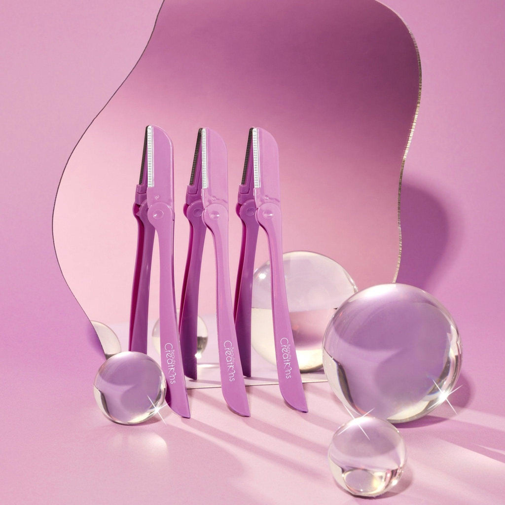 Purple Sleek and Brow Razor Set - BEAUTY CREATIONS | BEAUTY CREATIONS