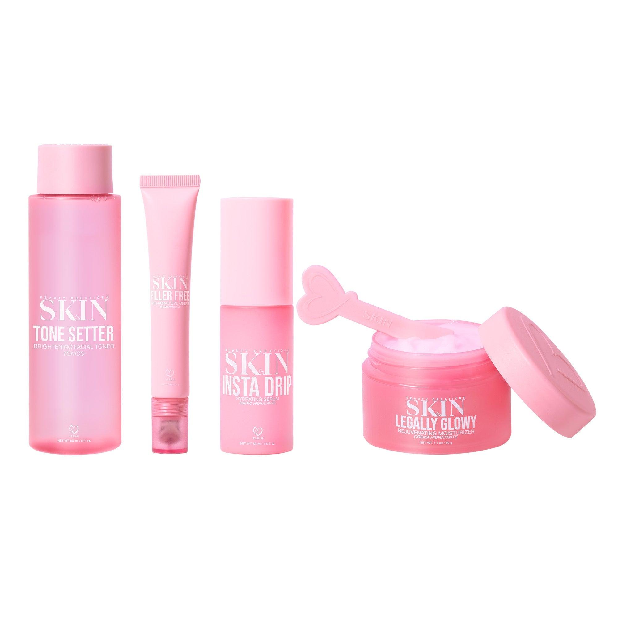 SKIN 4 PIECE SET + SPATULA - BEAUTY CREATIONS – Beauty Creations